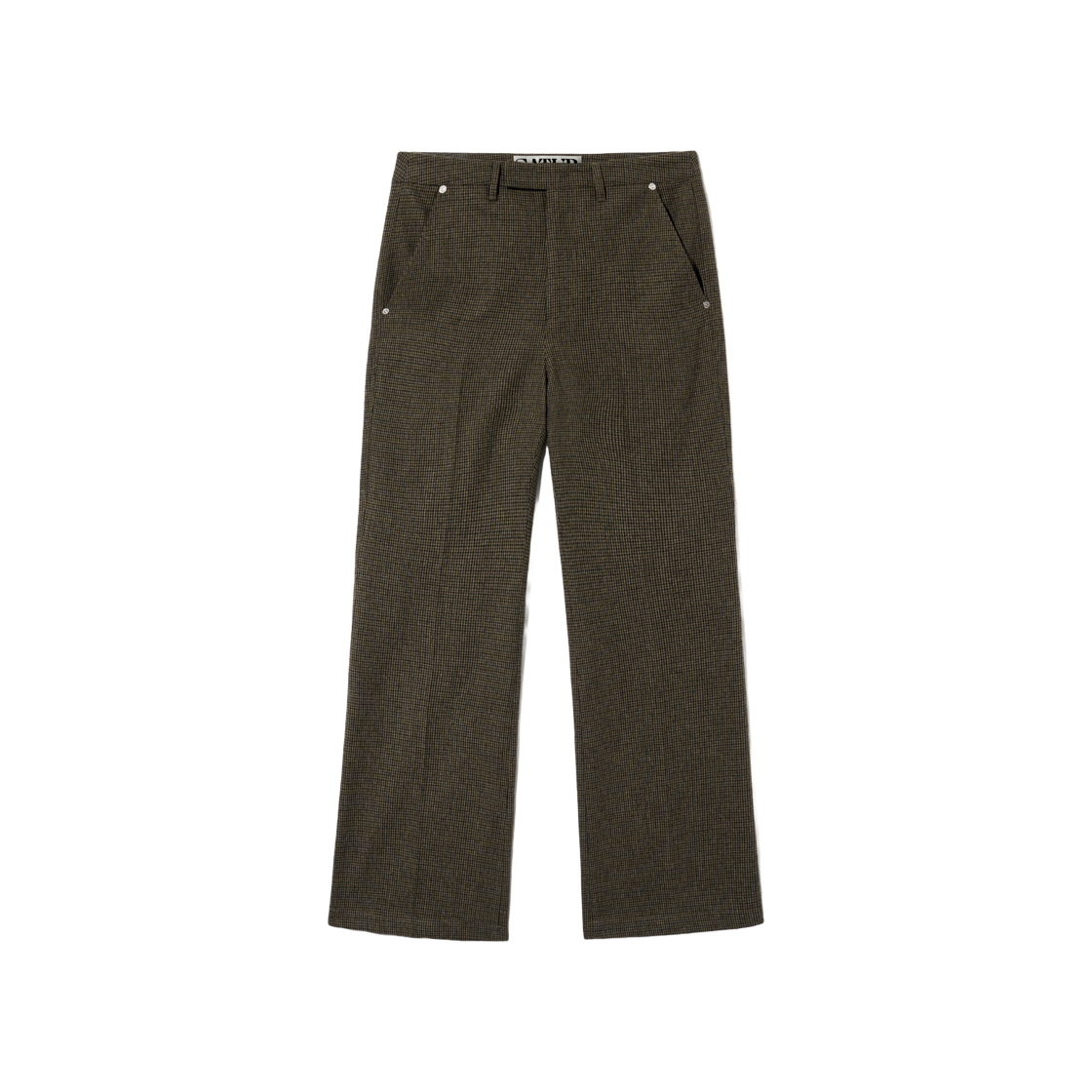 세터 체크 울 블렌드 플레어 팬츠 헤리티지 브라운 | Satur | KREAM