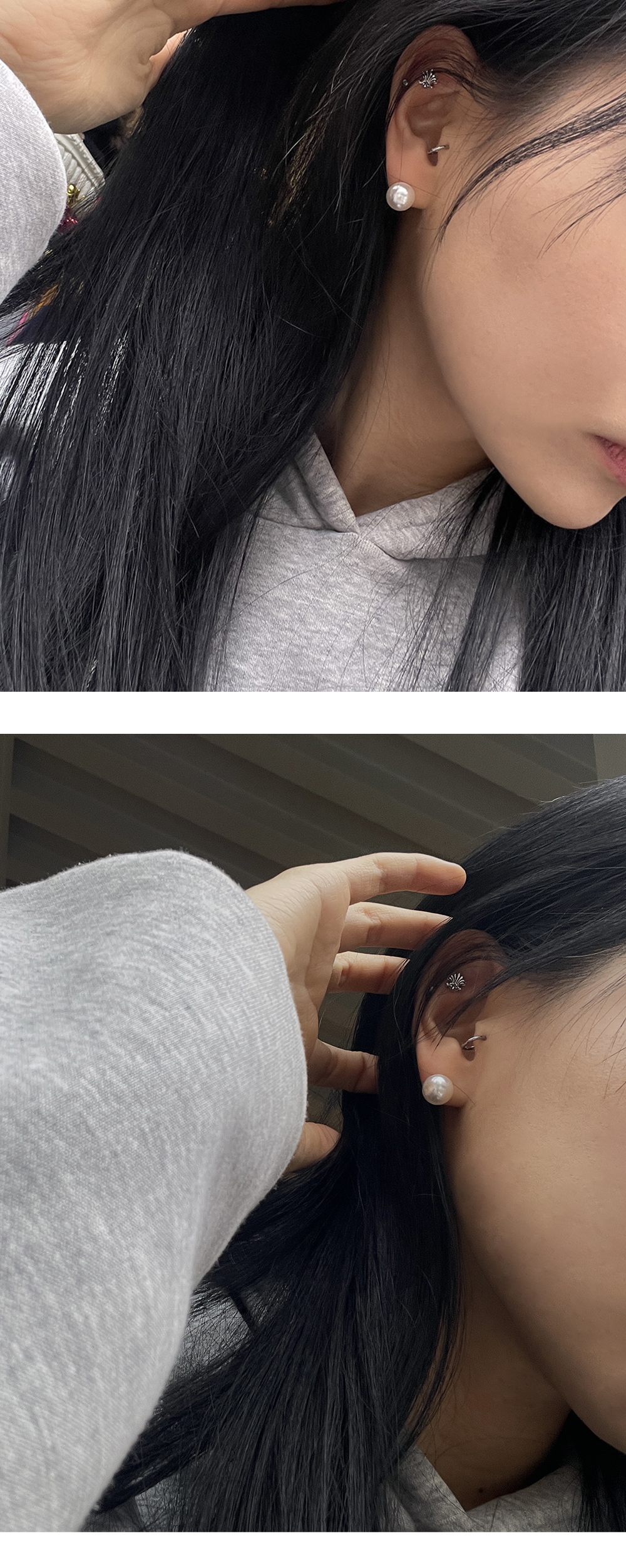 스쿠도 스와로브스키 펄 10mm 실버 이어링 1set | SCUDO | KREAM