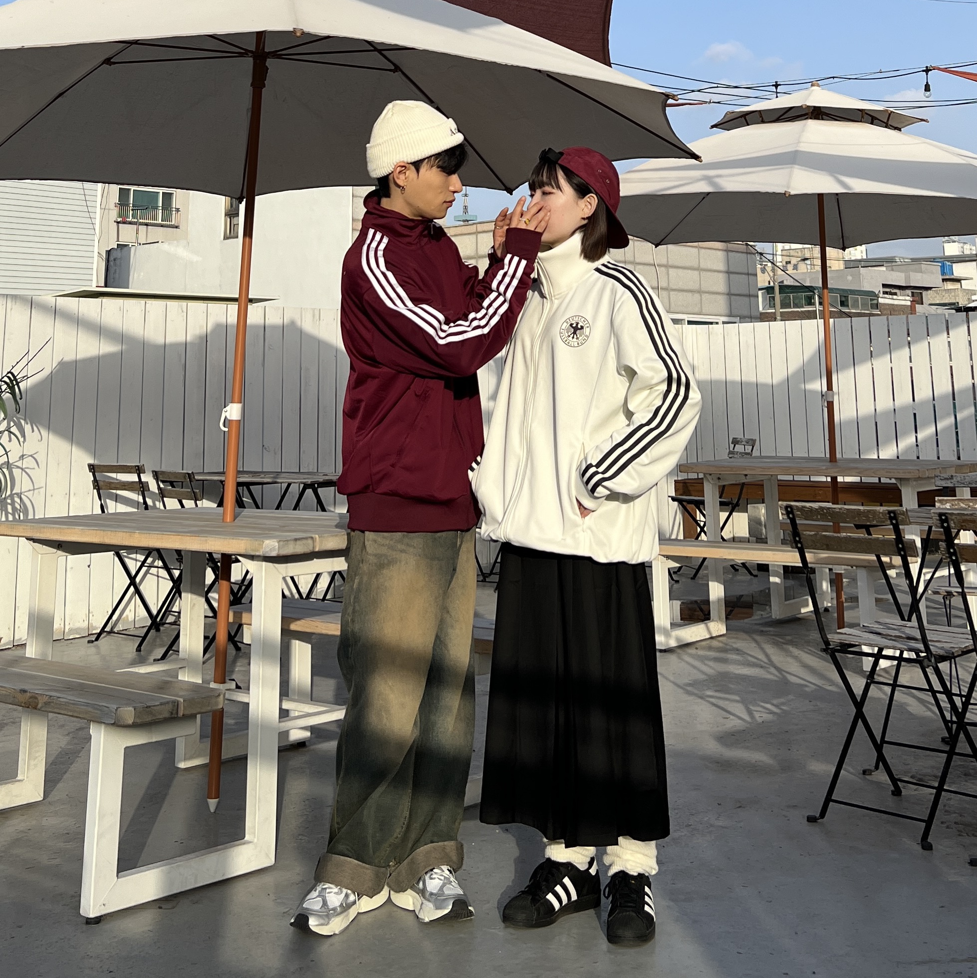 아디다스 져지 커플룩 코디하기 | KREAM