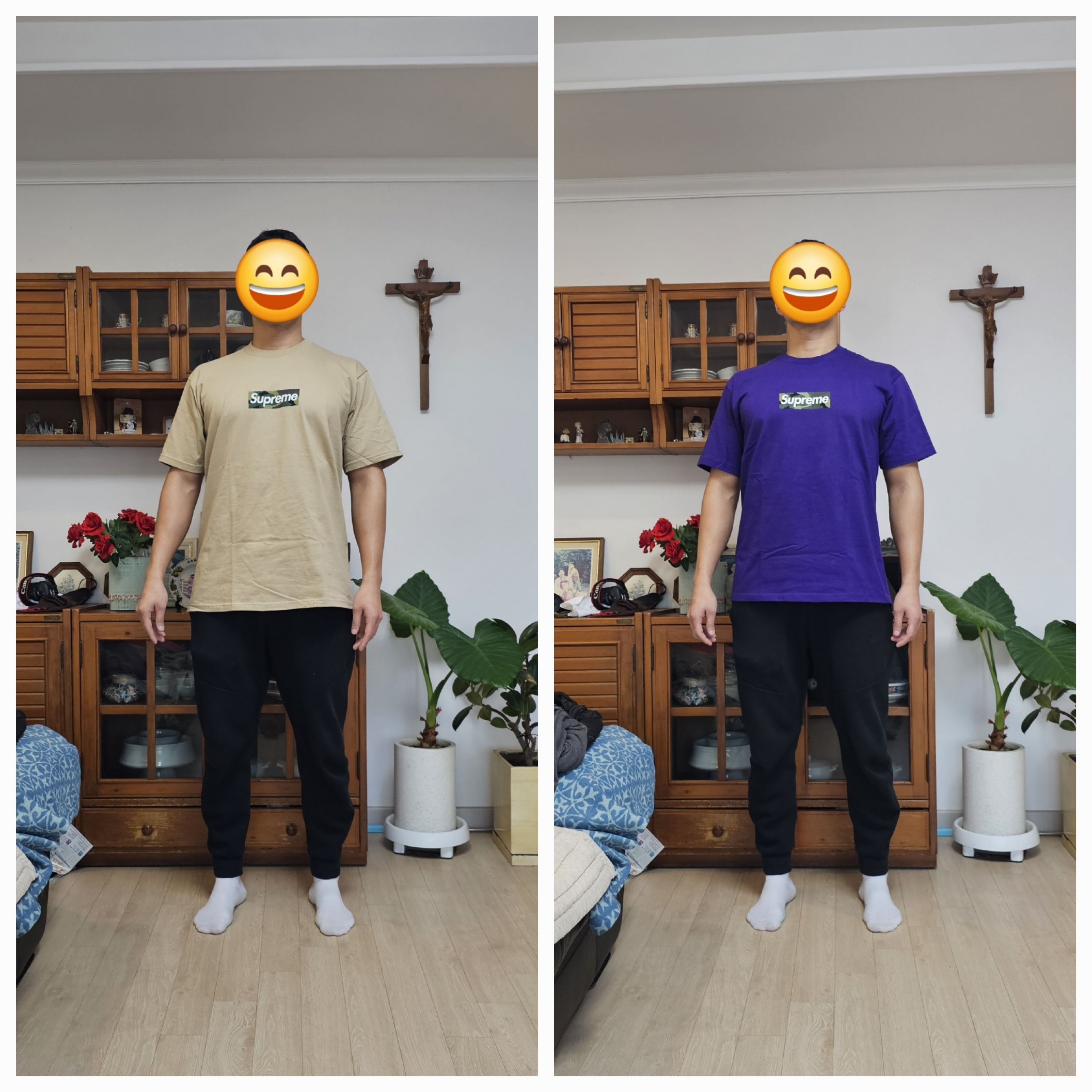 23fw 박스로고 티 L vs M | KREAM