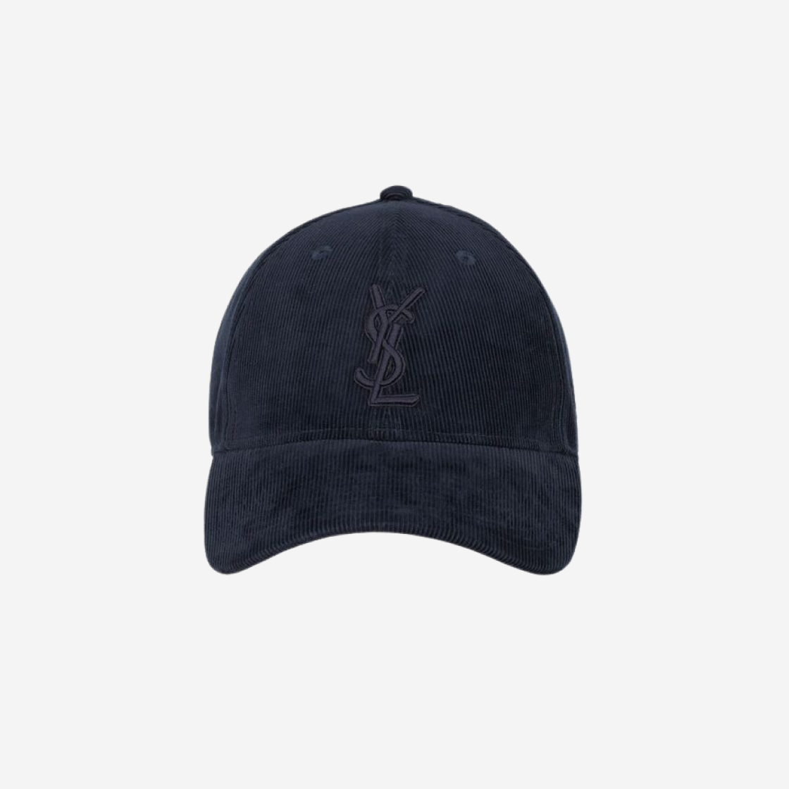 생로랑 x 뉴에라 YSL 모노그램 캡 코듀로이 네이비 | Saint Laurent | KREAM