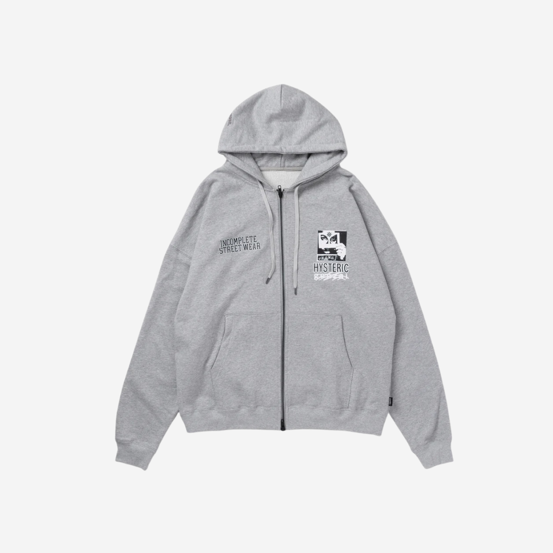 히스테릭 글래머 X 겐자이 집 후드 그레이 Hysteric Glamour Kream