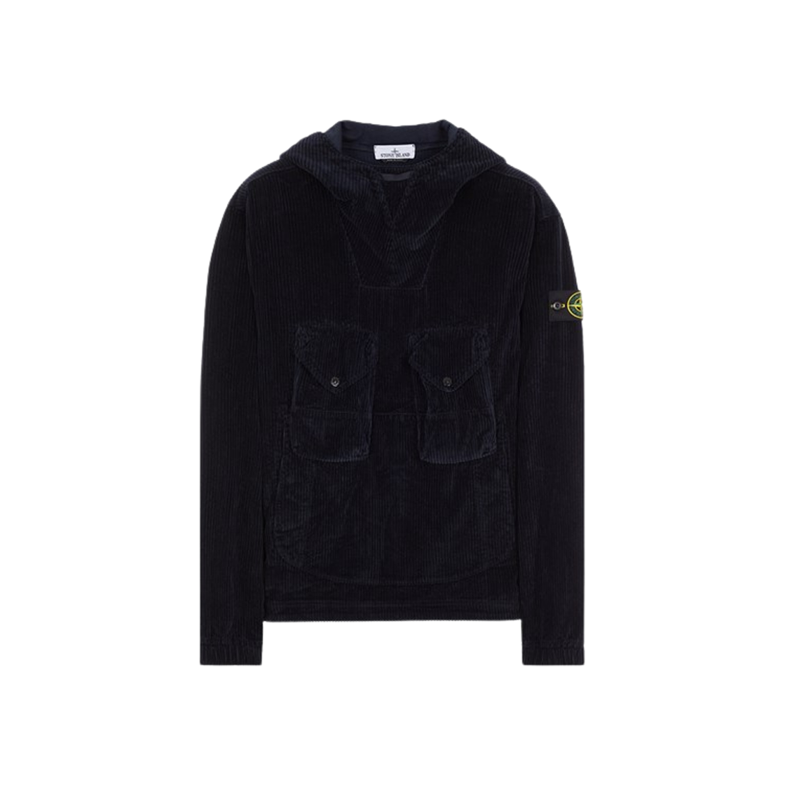 스톤 아일랜드 11611 코듀로이 400 TC 후드 오버셔츠 아노락 네이비 블루 - 23FW | Stone Island | KREAM