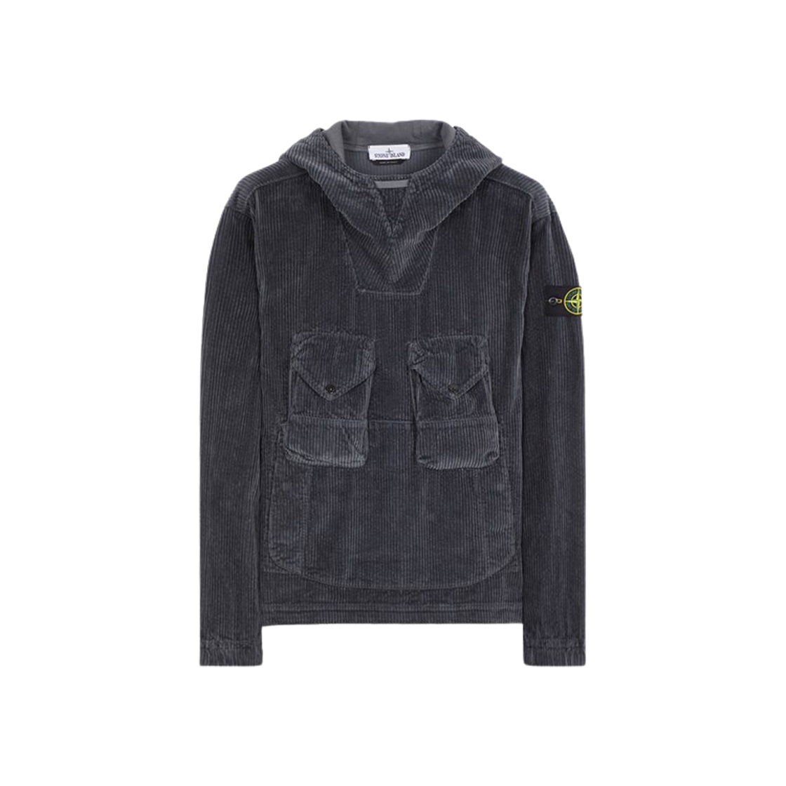 스톤 아일랜드 11611 코듀로이 400 TC 후드 오버셔츠 아노락 리드 - 23FW | Stone Island | KREAM