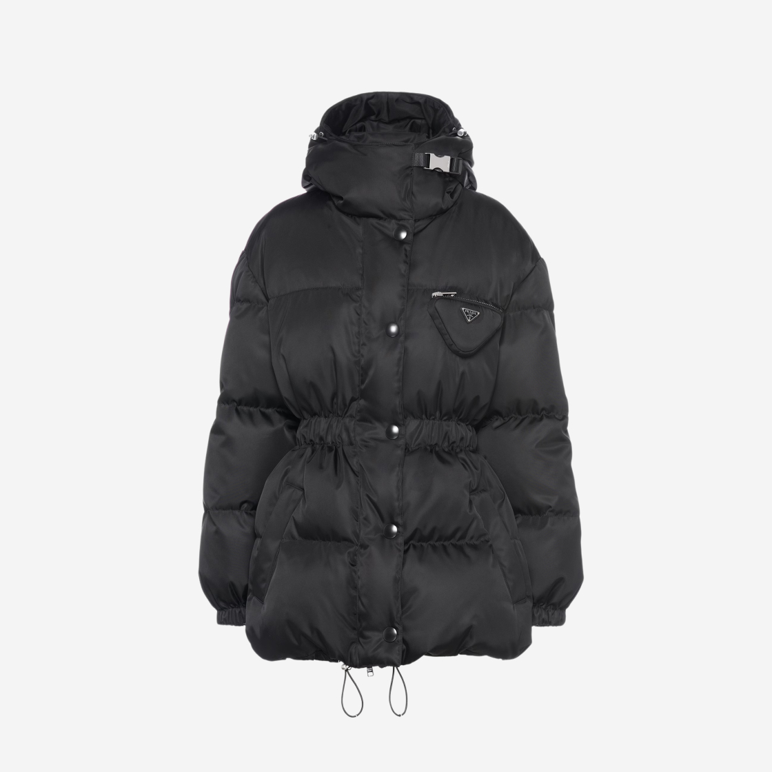(W) 프라다 리나일론 다운 자켓 블랙 | Prada | KREAM