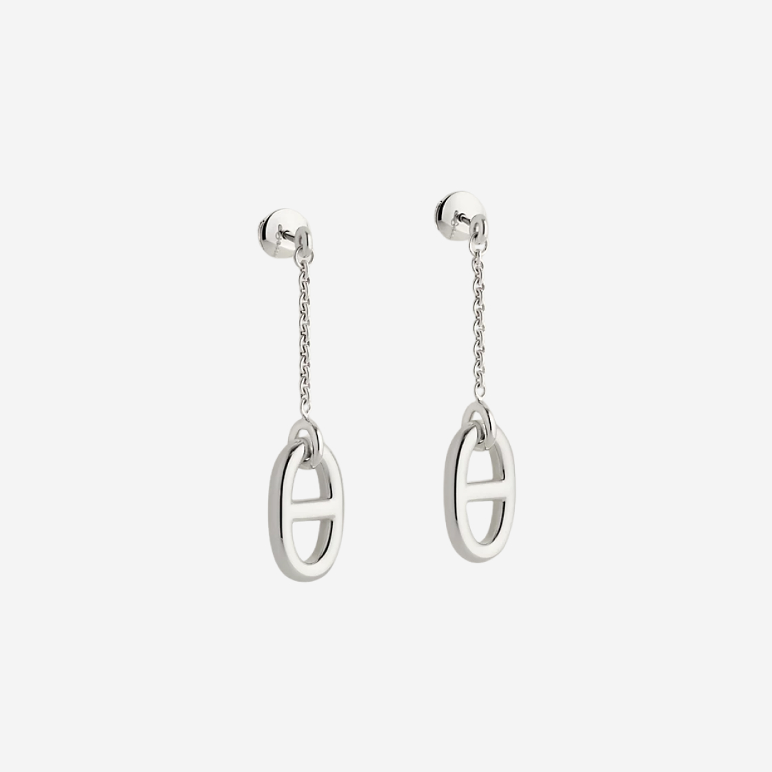 (W) 에르메스 미디움 파랑돌 이어링 스털링 실버 | Hermes | KREAM