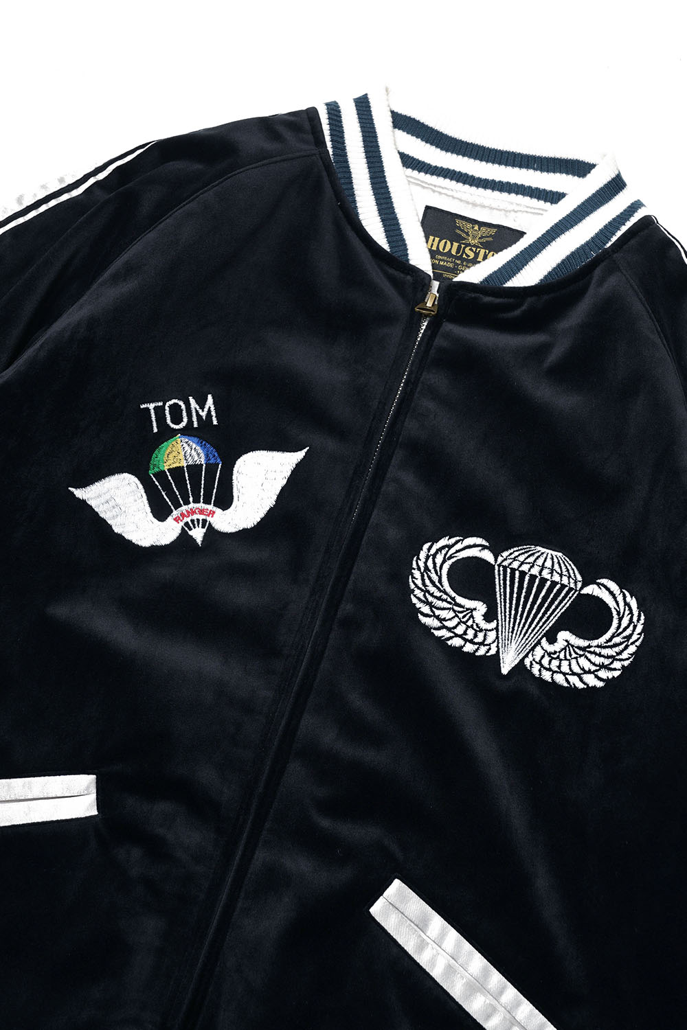 휴스턴 재팬 벨벳 스크림 수베니어 자켓 블랙 51292BK | Houston Japan | KREAM