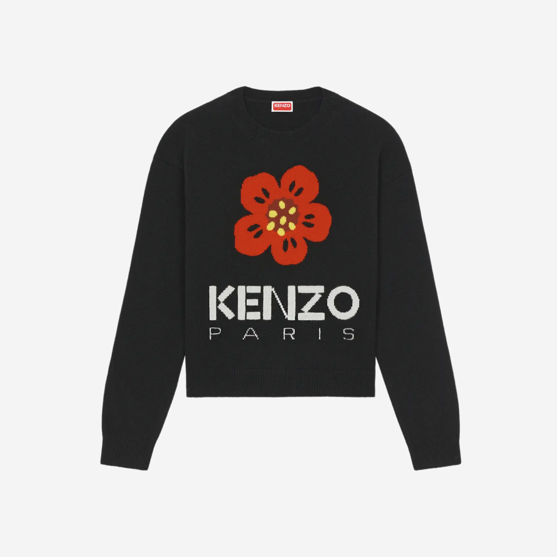 (W) 겐조 보케 플라워 점퍼 블랙 | Kenzo | KREAM