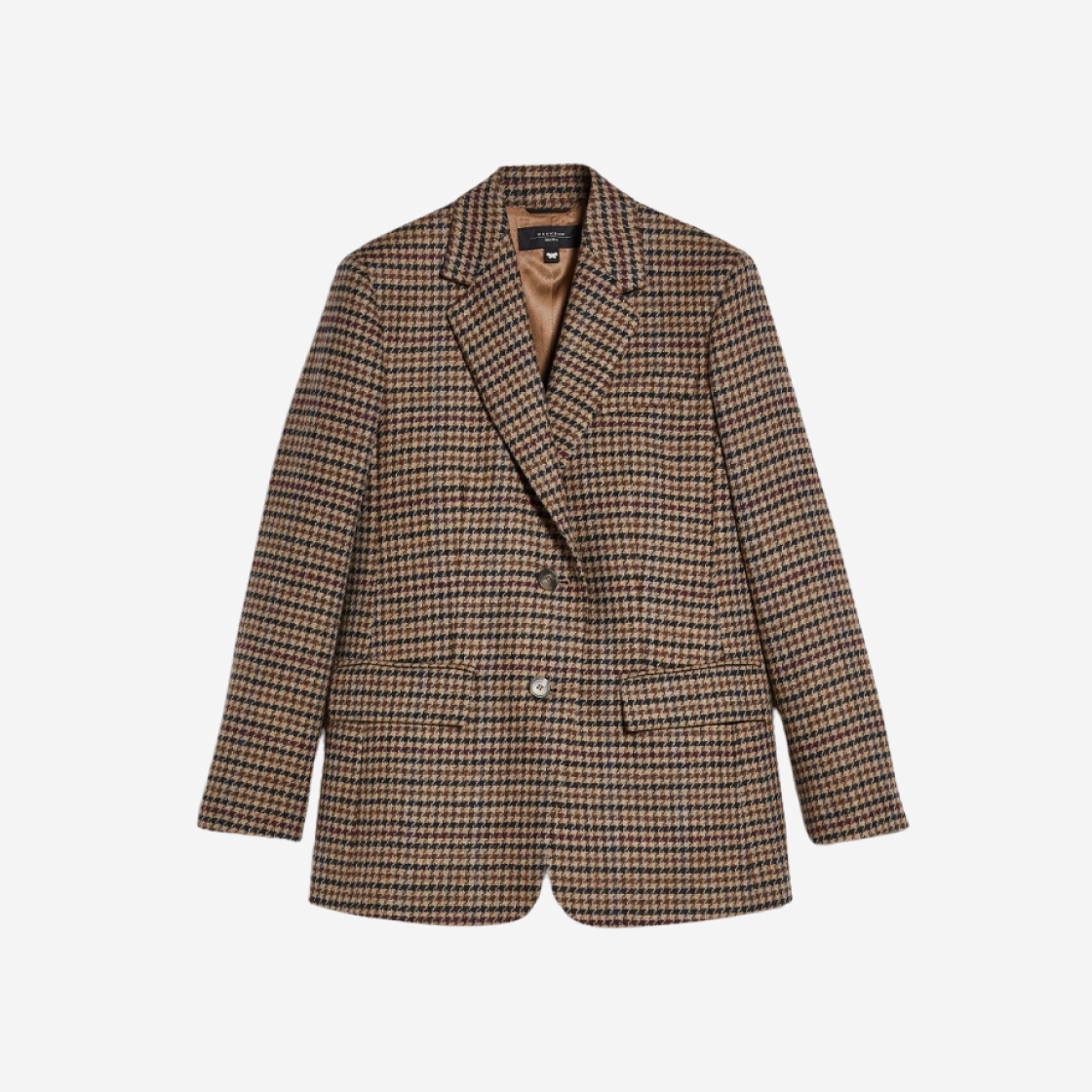 W 위켄드 막스마라 마르테세 울 블레이저 브라운 Max Mara Kream