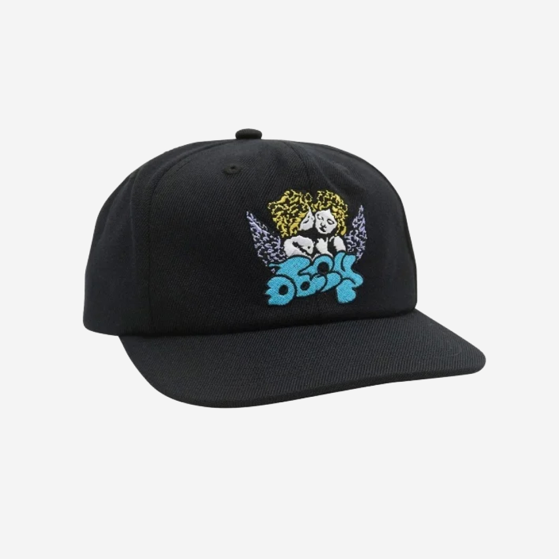 오베이 엔젤 6 패널 스냅백 블랙 | Obey | KREAM