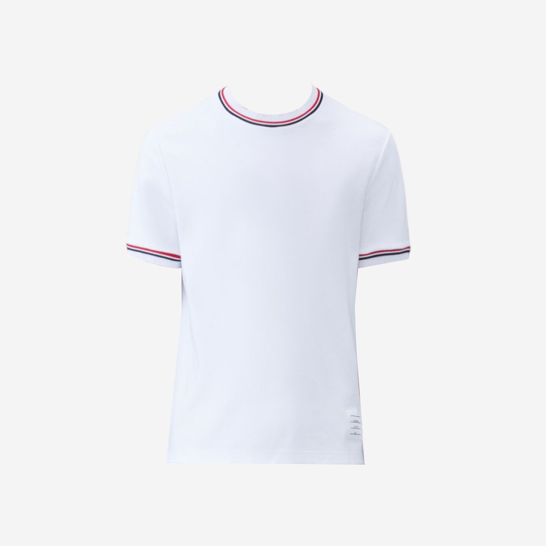 톰브라운 코튼 밀라노 스트라이프 티셔츠 화이트 Thom Browne Kream
