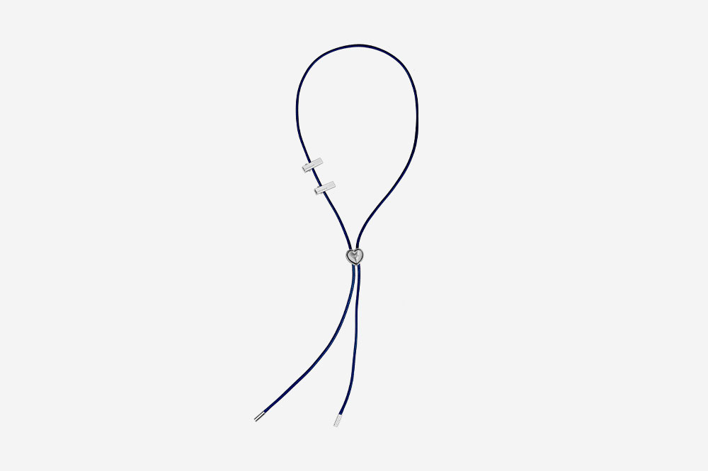 센티멍 넘버 483 하트 코드 락 네크리스 실버/네이비 | SENTIMENTS | KREAM