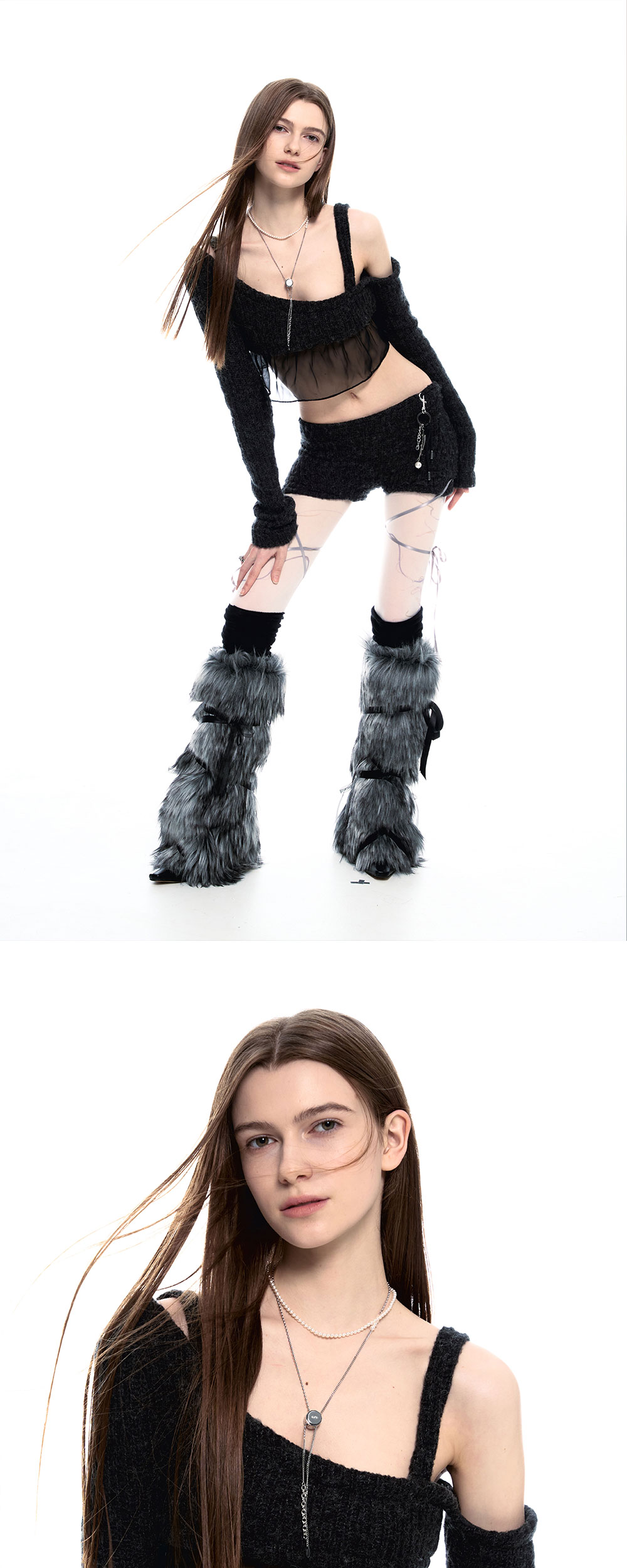 센티멍 넘버 478 원 코드 락 진주 네크리스 실버 | SENTIMENTS | KREAM