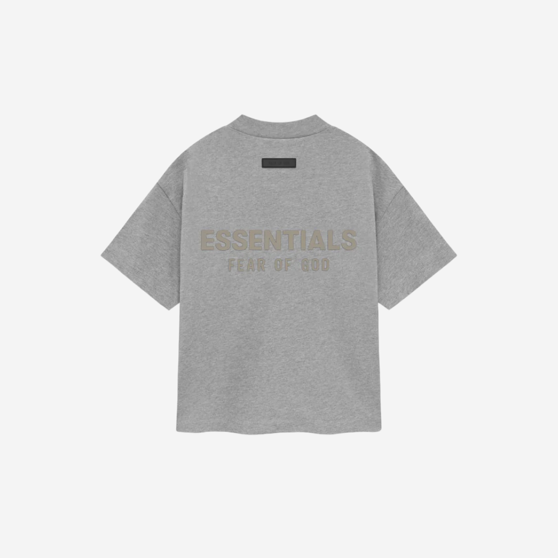 (키즈) 에센셜 브이넥 티셔츠 다크 헤더 오트밀 - 24SS | Essentials | KREAM