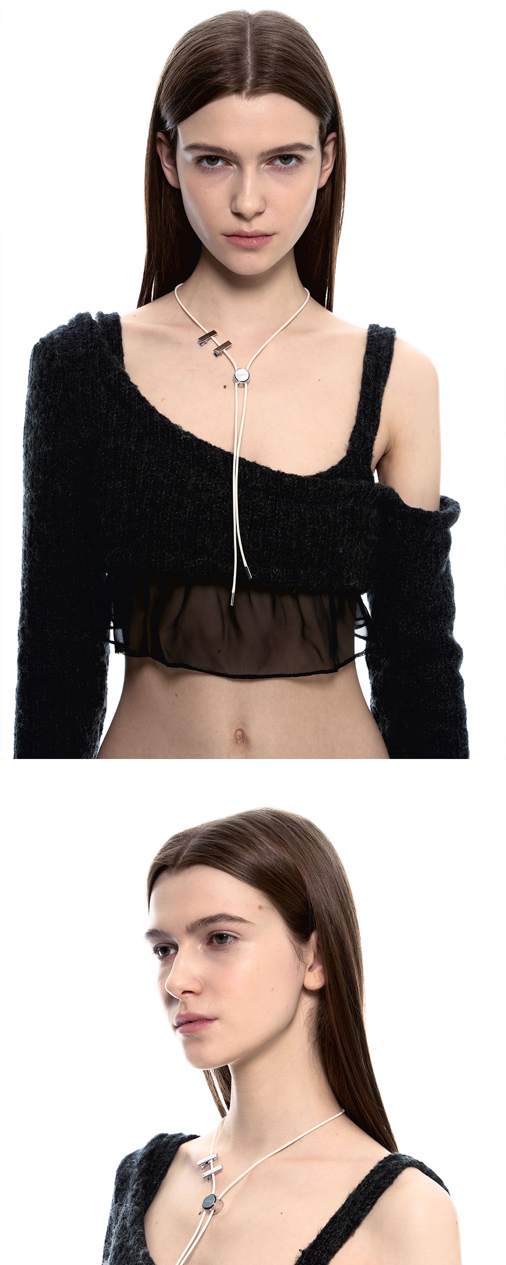 센티멍 넘버 481 원 코드 락 네크리스 실버/아이보리 | SENTIMENTS | KREAM