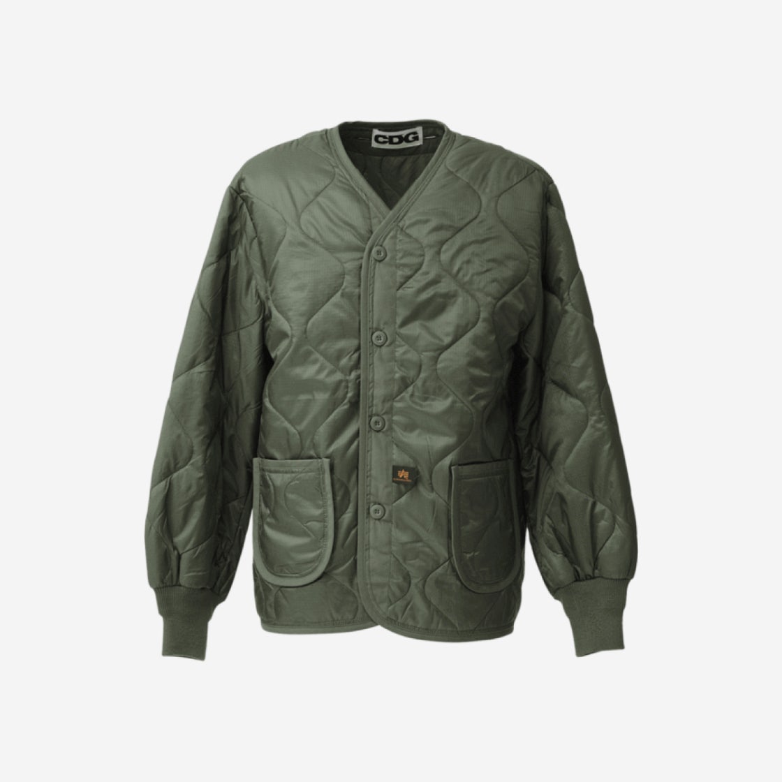CDG x 알파 인더스트리 라이너 자켓 올리브 | CDG | KREAM