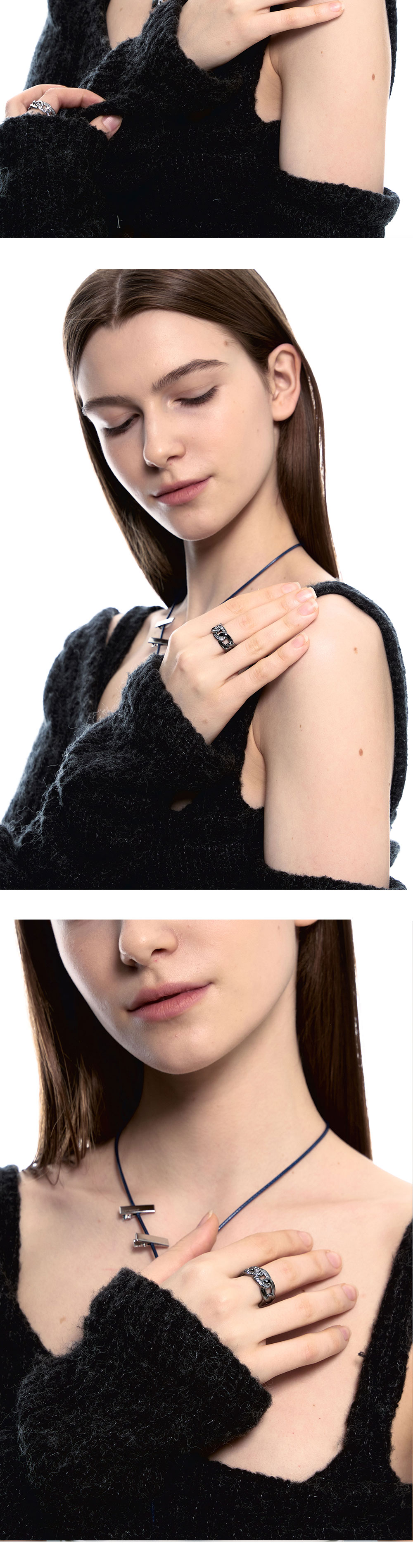 센티멍 넘버 456 링 블랙 | SENTIMENTS | KREAM