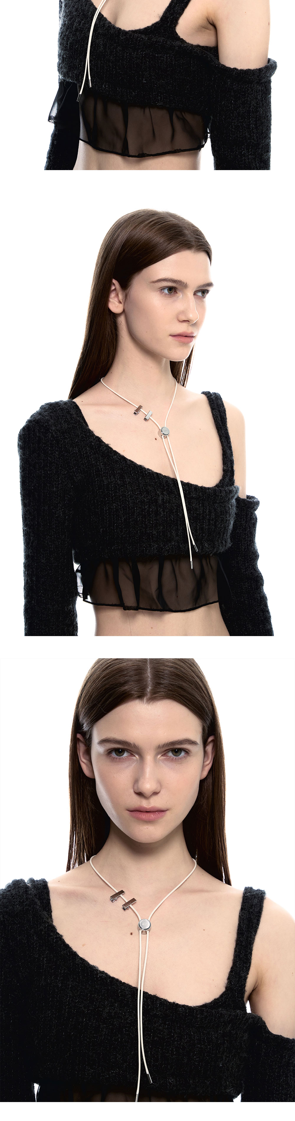 센티멍 넘버 481 원 코드 락 네크리스 실버/아이보리 | SENTIMENTS | KREAM