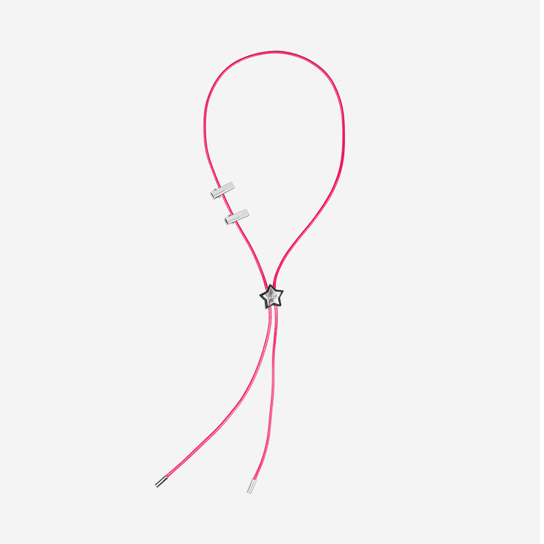 센티멍 넘버 482 스타 코드 락 네크리스 실버/핑크 | SENTIMENTS | KREAM