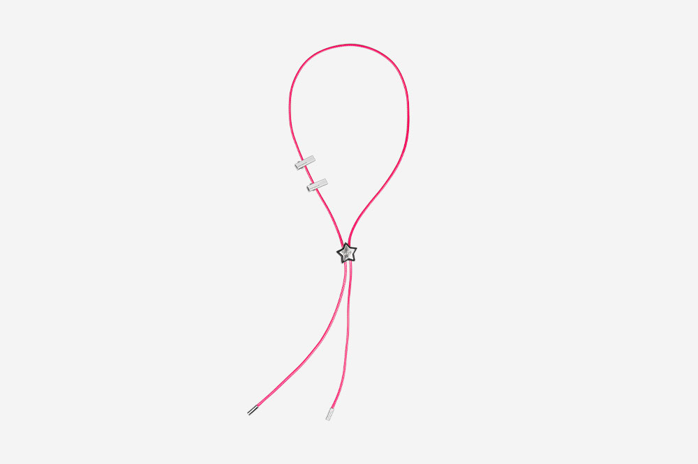 센티멍 넘버 482 스타 코드 락 네크리스 실버/핑크 | SENTIMENTS | KREAM