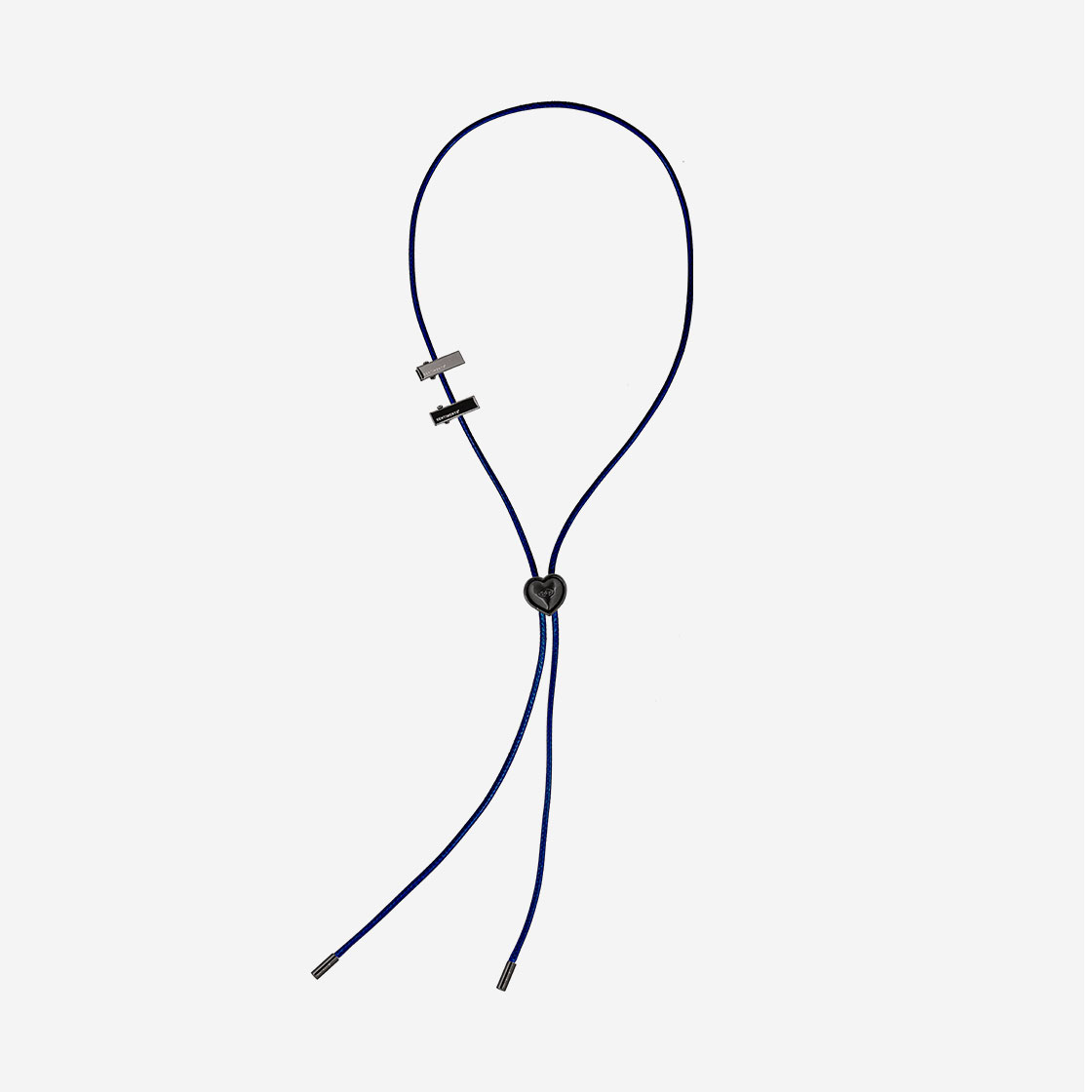 센티멍 넘버 483 하트 코드 락 네크리스 블랙/네이비 | SENTIMENTS | KREAM