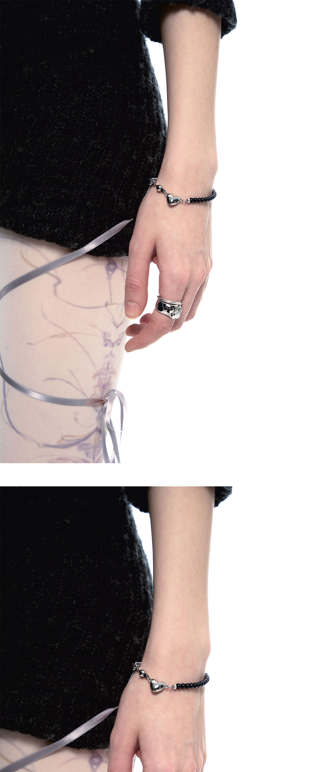 센티멍 넘버 438 브레이슬렛 블랙 | SENTIMENTS | KREAM