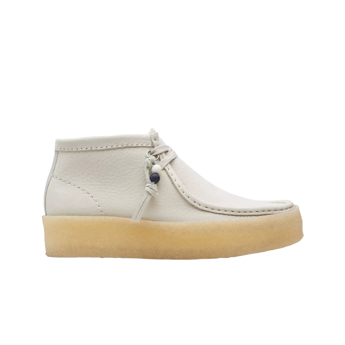 (W) 클락스 왈라비 컵 부츠 화이트 누벅 | Clarks Originals | KREAM