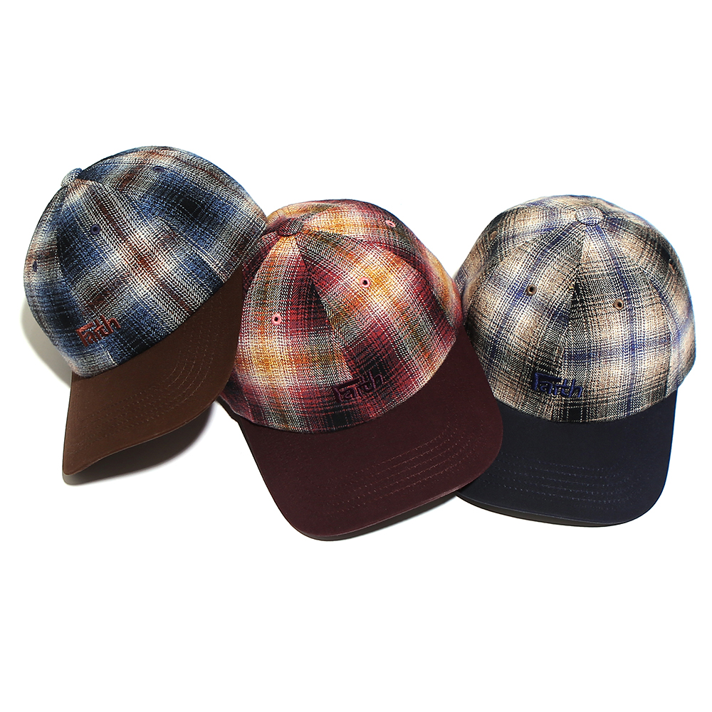 오가프 코스모 플란넬 체커 볼캡 레드 | OGARP | KREAM