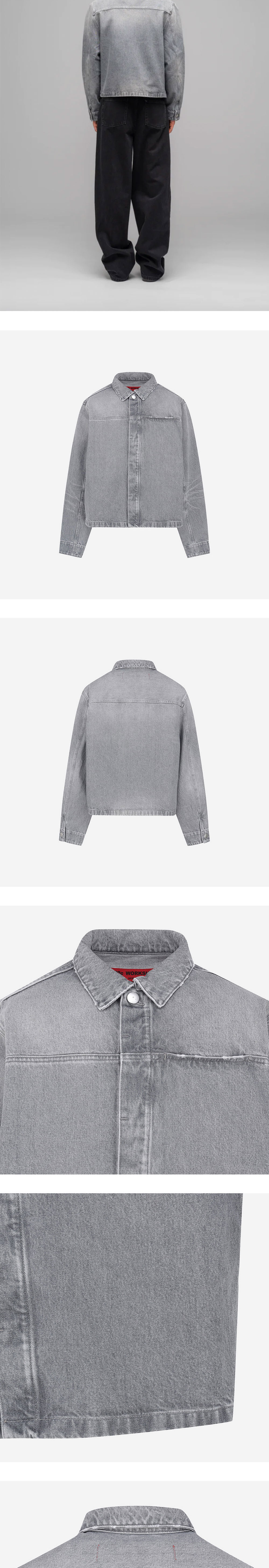 032c 어트리션 데님 자켓 워시드 그레이 | 032c | KREAM