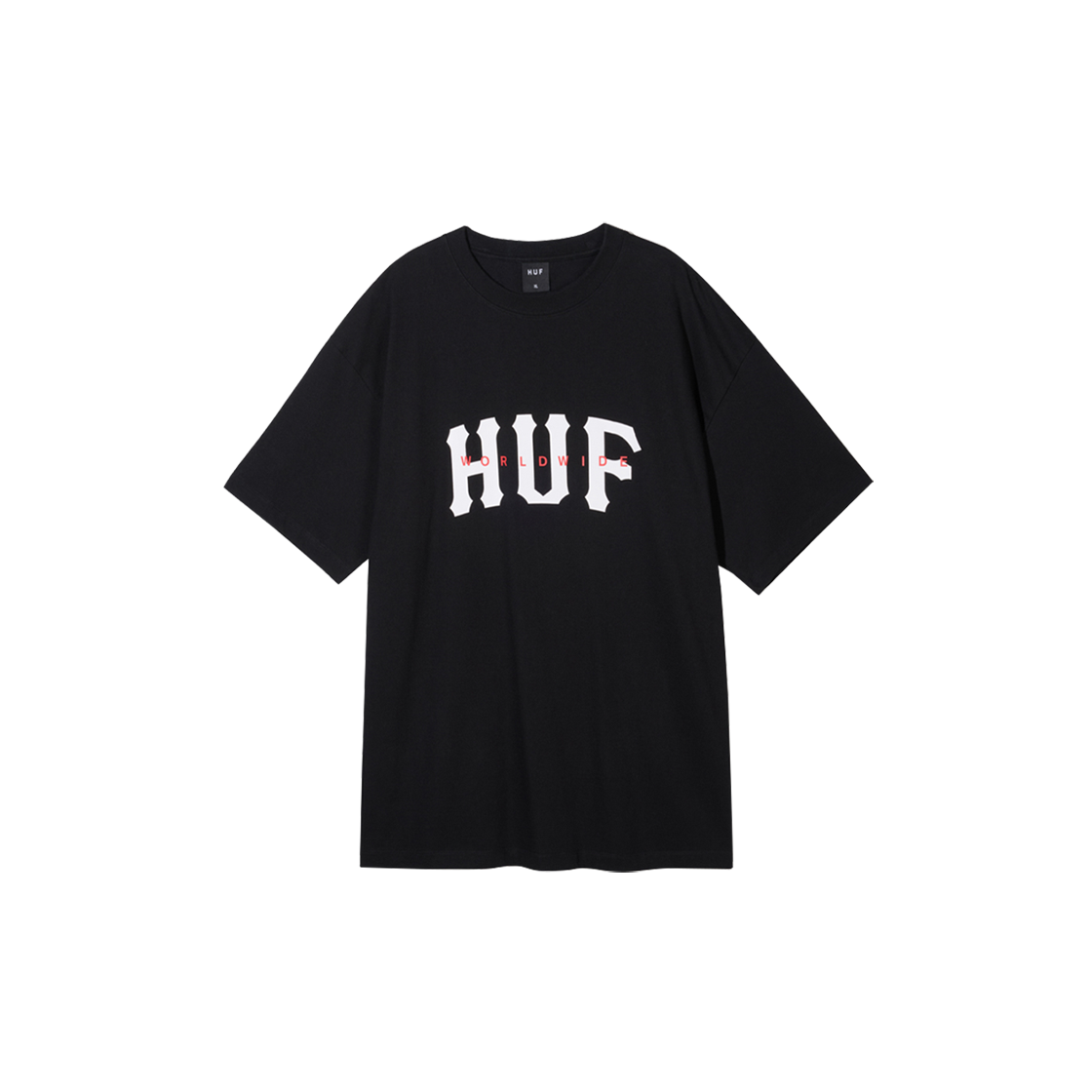 허프 월드와이드 아치 로고 티 블랙 | HUF | KREAM