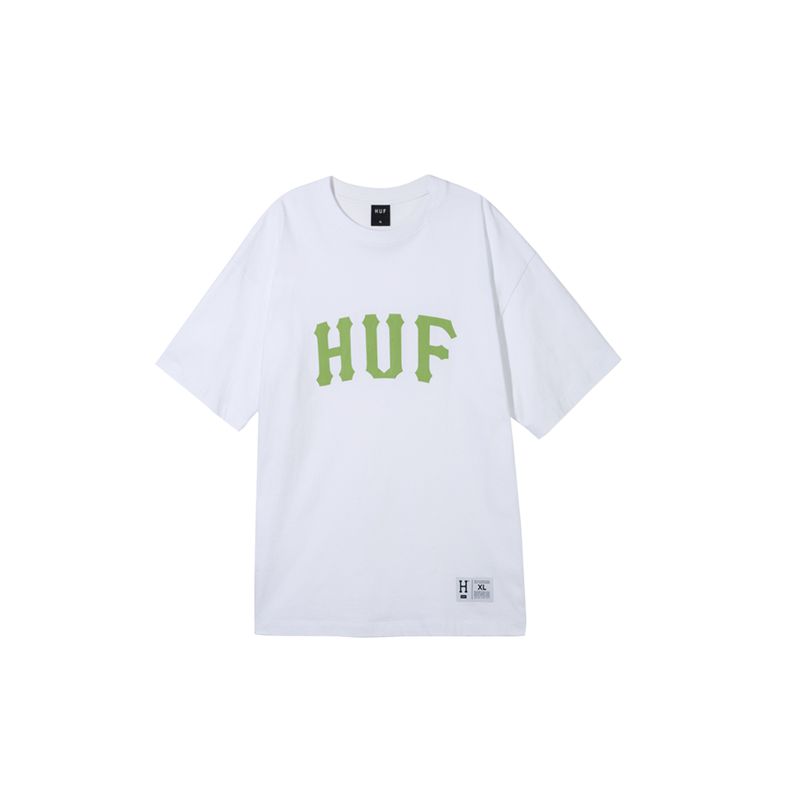 허프 아치 로고 티 화이트 그린 | HUF | KREAM