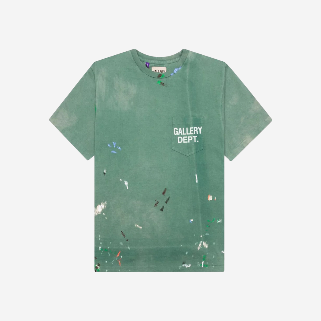 갤러리 디파트먼트 빈티지 로고 페인티드 티셔츠 헌트 그린 | Gallery Dept. | KREAM