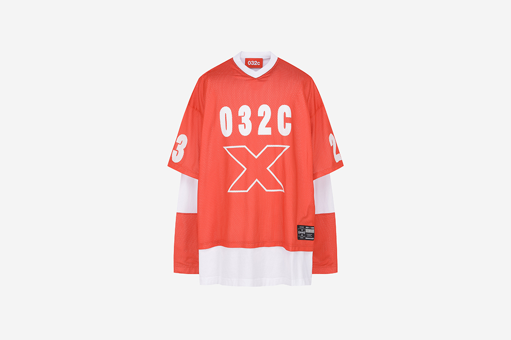 032c 랙스 레이어드 롱슬리브 레드 | 032c | KREAM