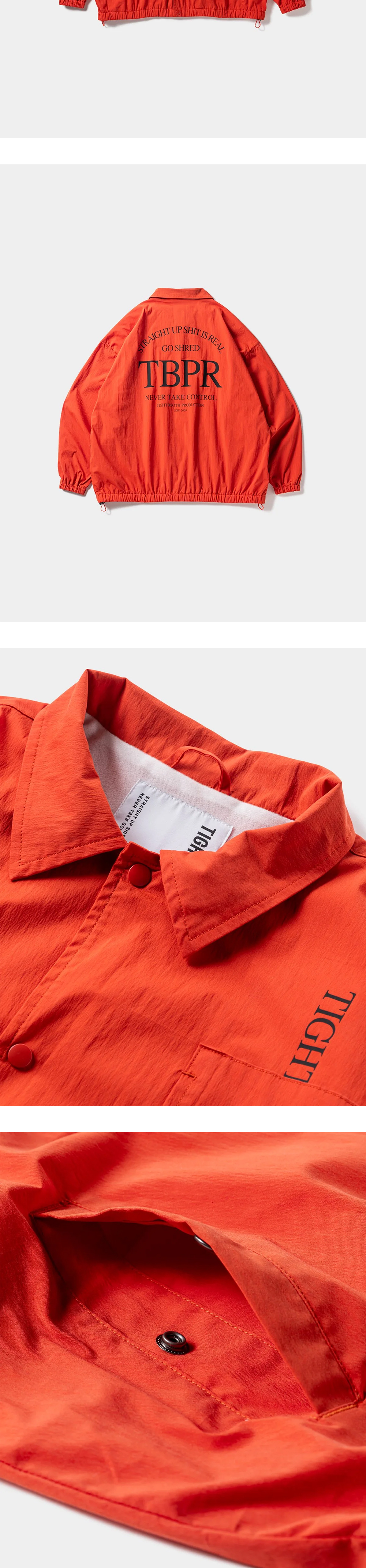 타이트부스 스트레이트 업 코치 자켓 오렌지 | Tightbooth | KREAM