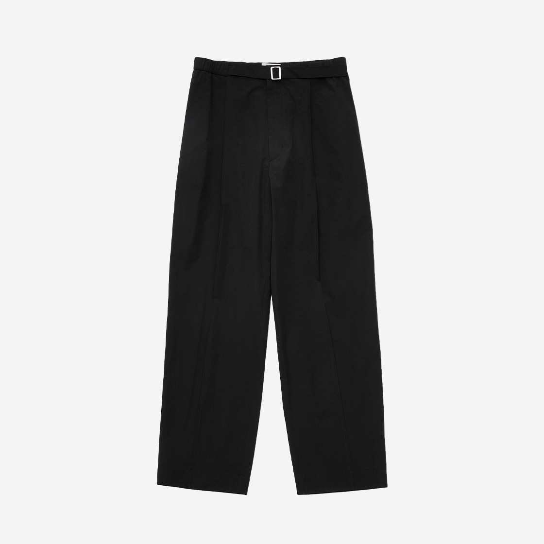 아모멘토 벨티드 턱 밴딩 팬츠 블랙 | AMOMENTO | KREAM