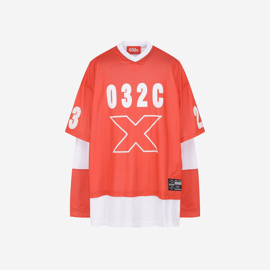 032c 랙스 레이어드 롱슬리브 레드 | 032c | KREAM