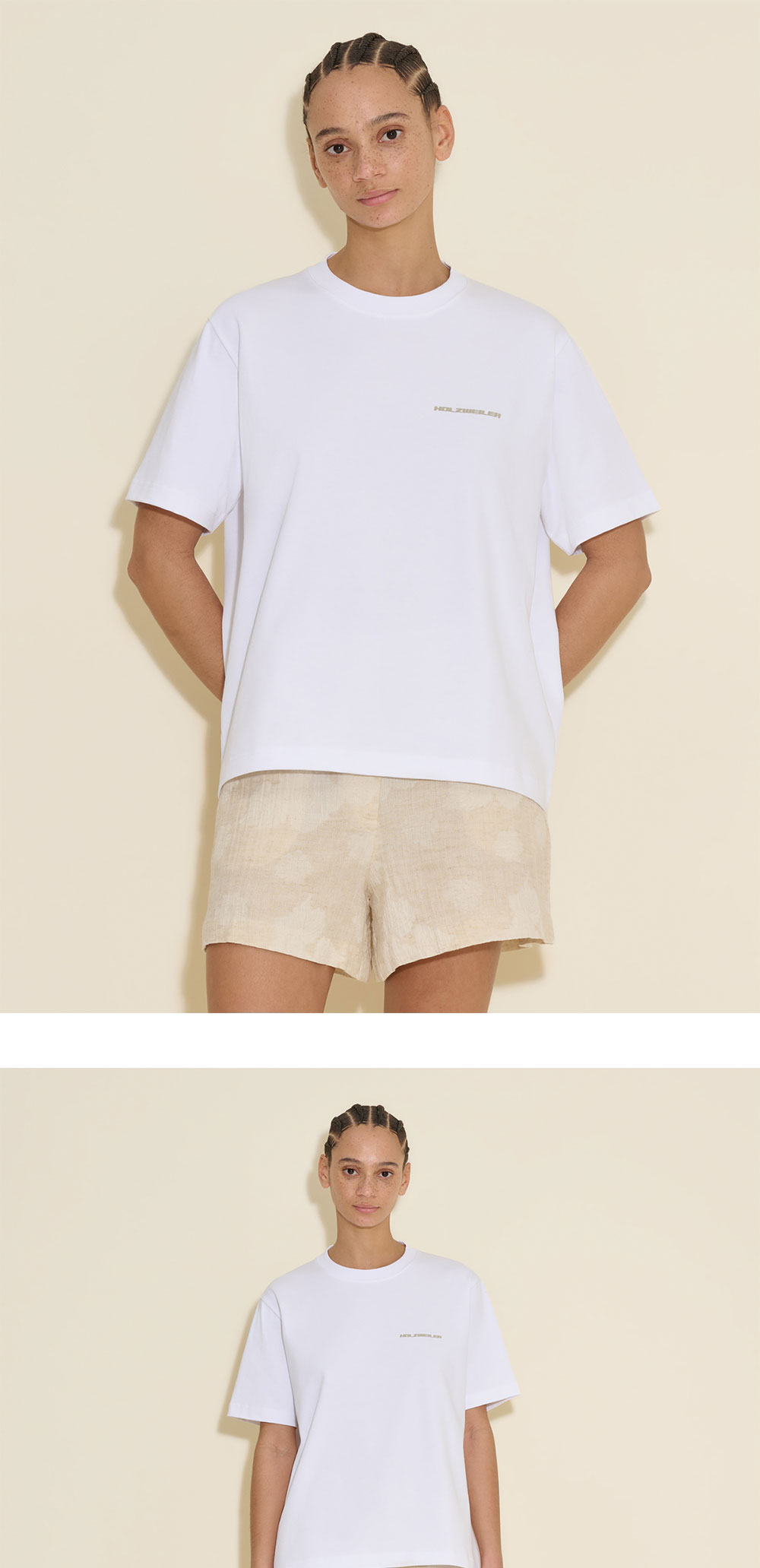 홀츠베일러 우먼 케라그 엘더플라워 티 화이트 | Holzweiler | KREAM