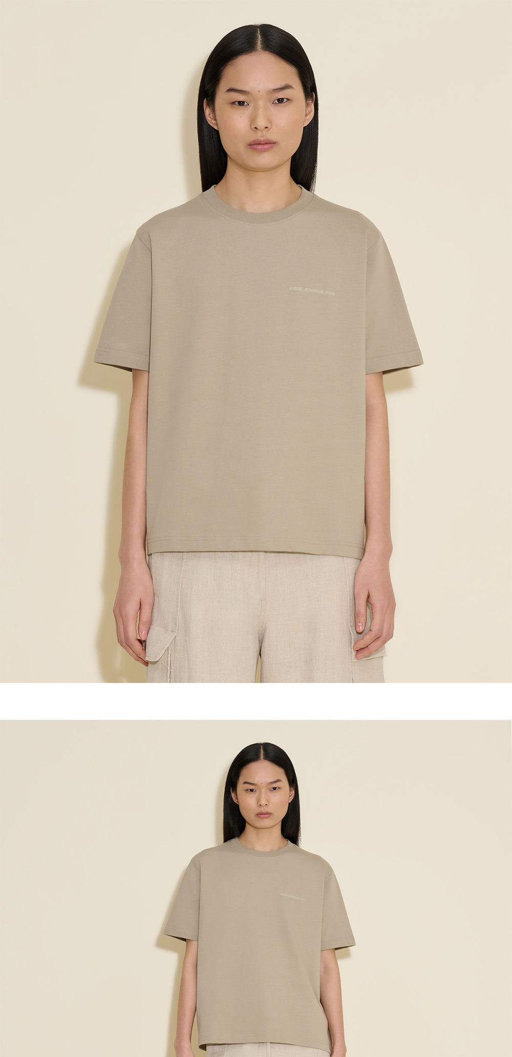 홀츠베일러 우먼 케라그 엘더플라워 티 다크 그린 | Holzweiler | KREAM