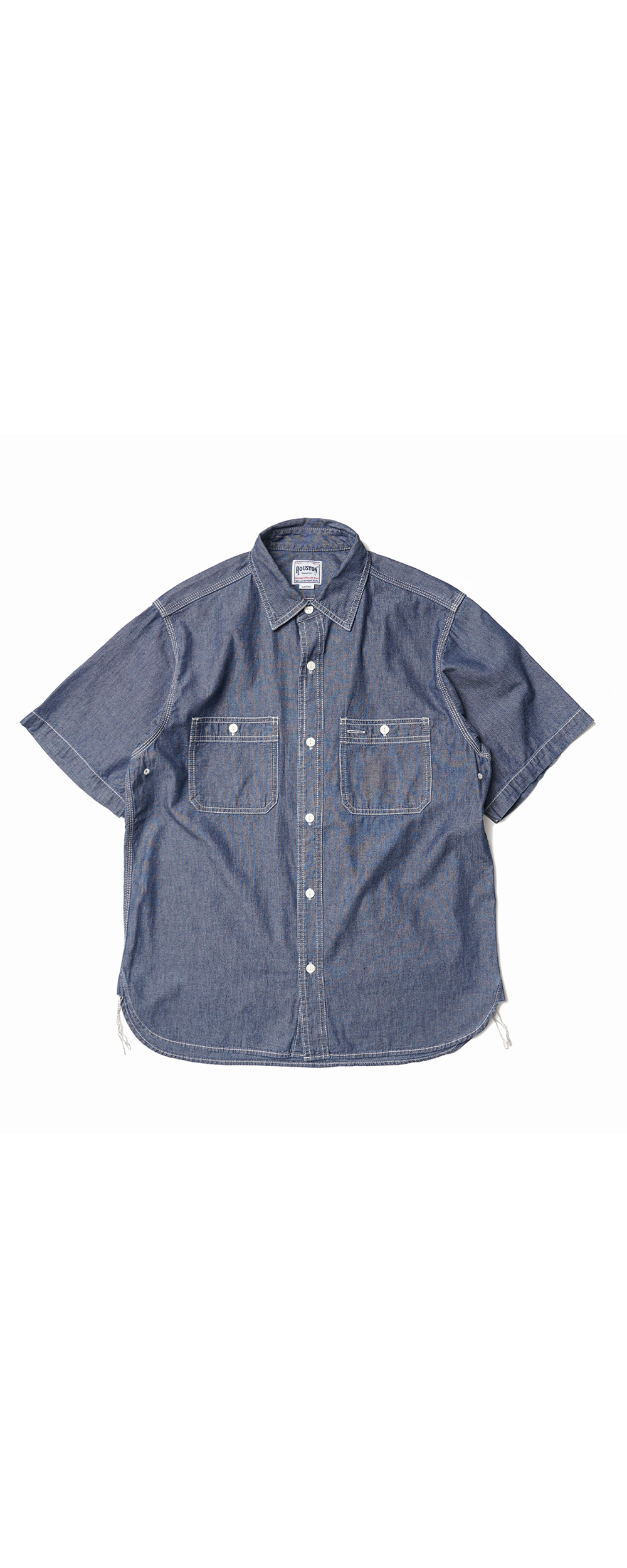 휴스턴 재팬 USN 코튼 워크 셔츠 인디고 빈티지 워시 (41084) | Houston Japan | KREAM
