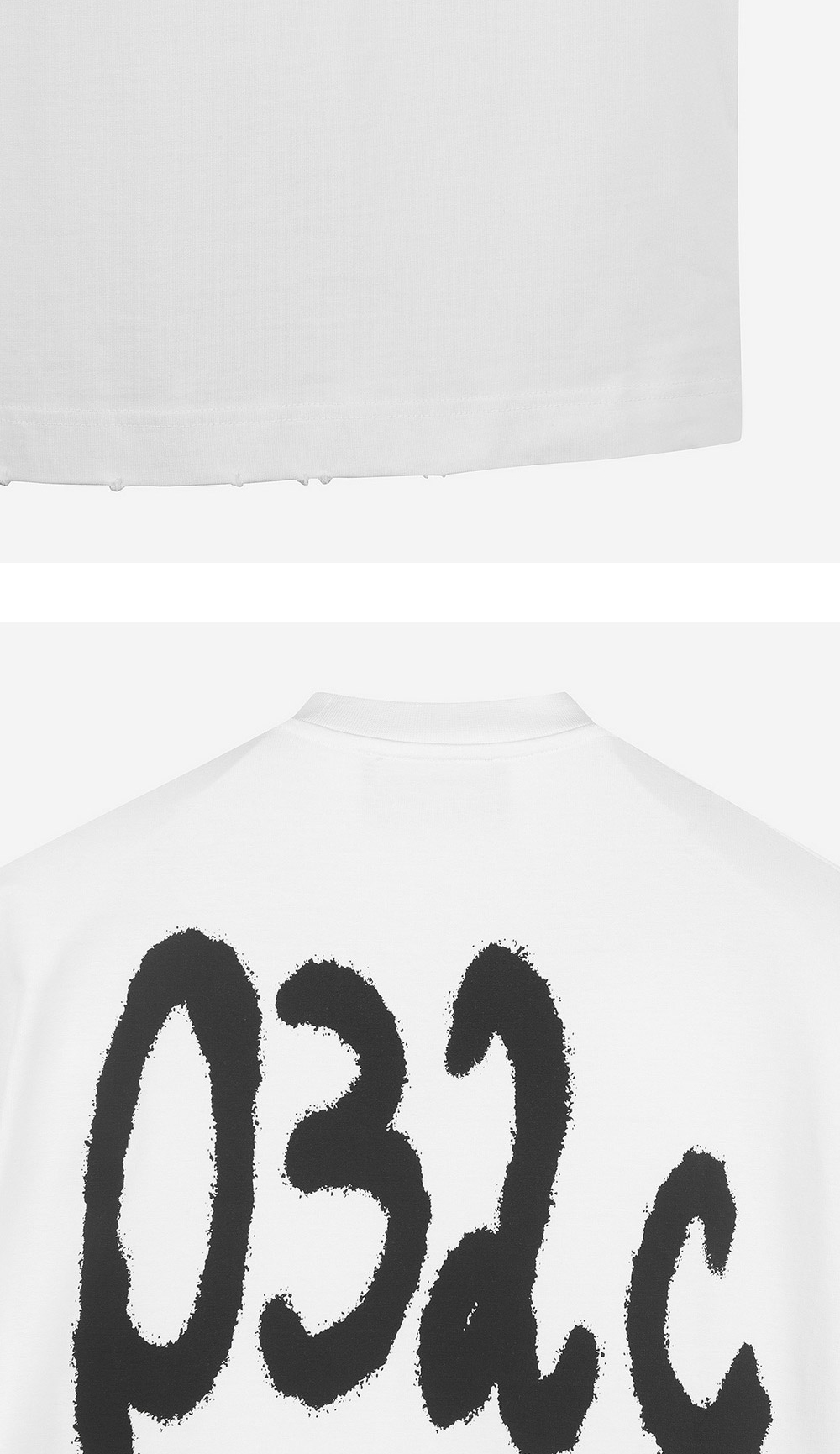032c 메이헴 오버사이즈 티셔츠 화이트 | 032c | KREAM