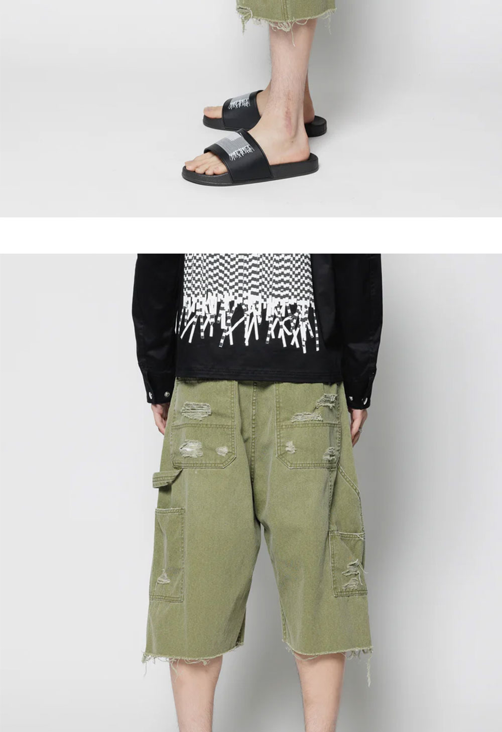 플래그스터프 보로 덕 쇼츠 그레이 | Flagstuff | KREAM