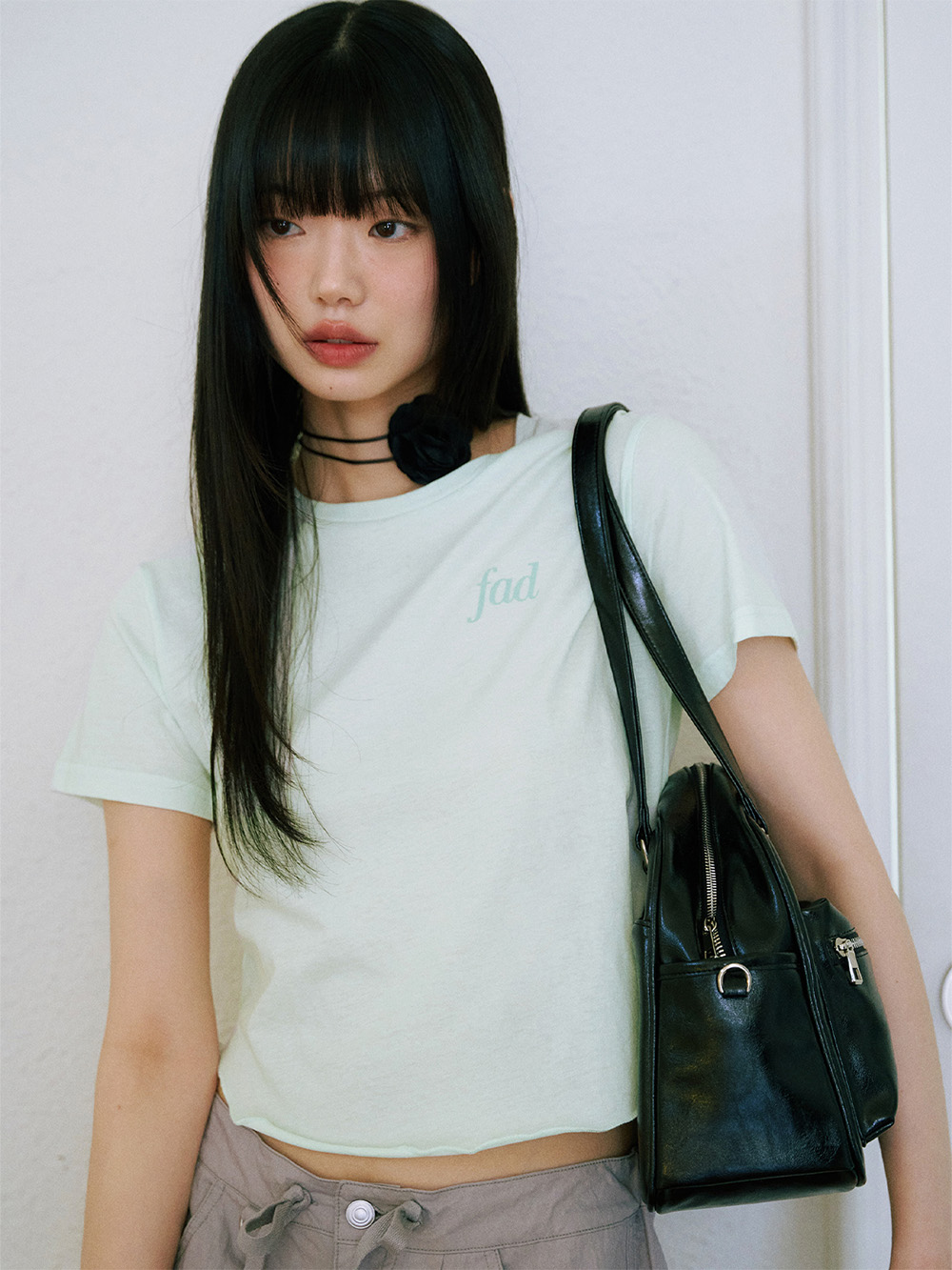 에프에이디 크롭 티셔츠 아보카도 | FAD | KREAM