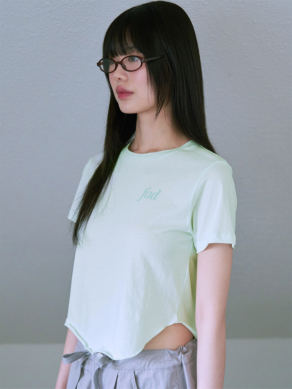 에프에이디 크롭 티셔츠 아보카도 | FAD | KREAM