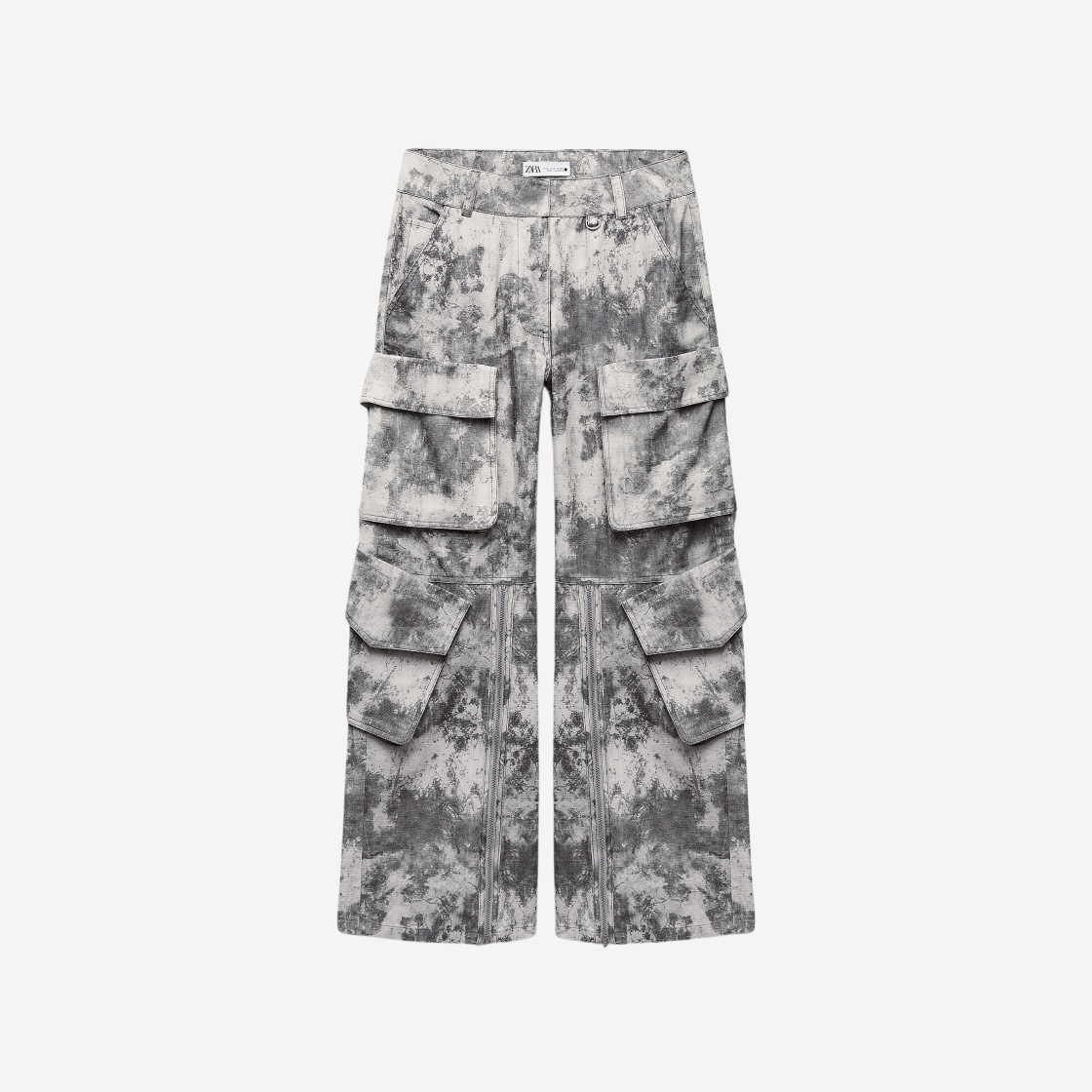 자라 패턴 카고 팬츠 그레이 | Zara | KREAM