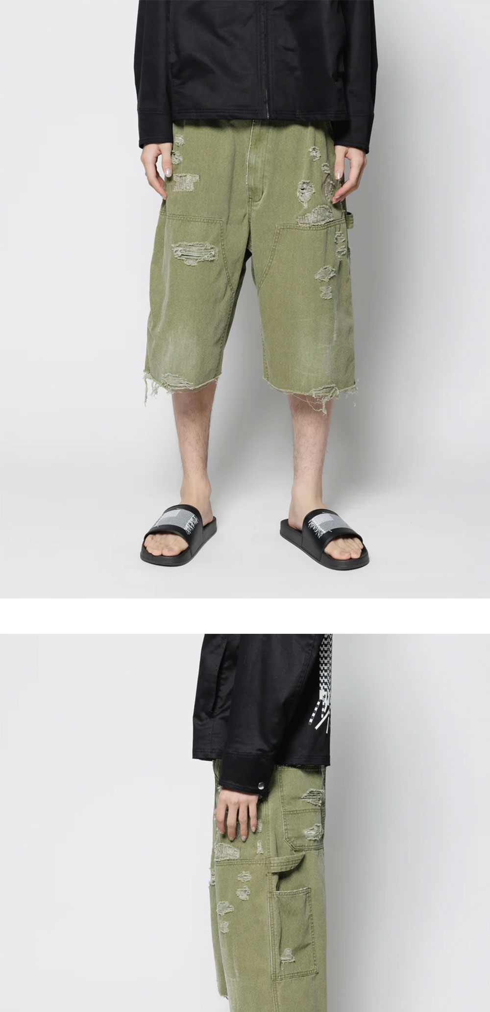 플래그스터프 보로 덕 쇼츠 그레이 | Flagstuff | KREAM