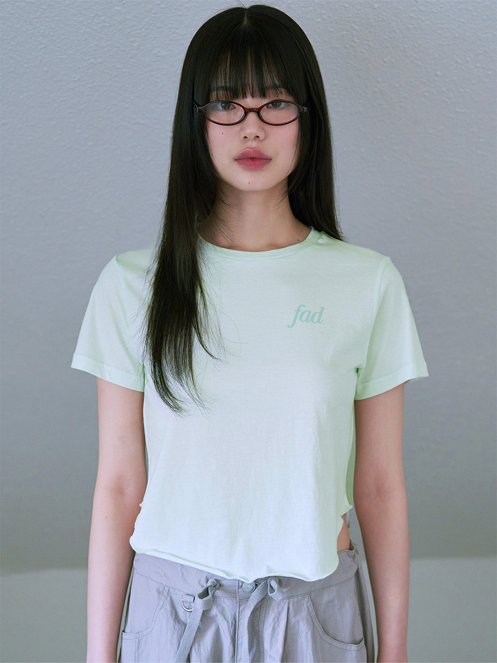 에프에이디 크롭 티셔츠 아보카도 | FAD | KREAM