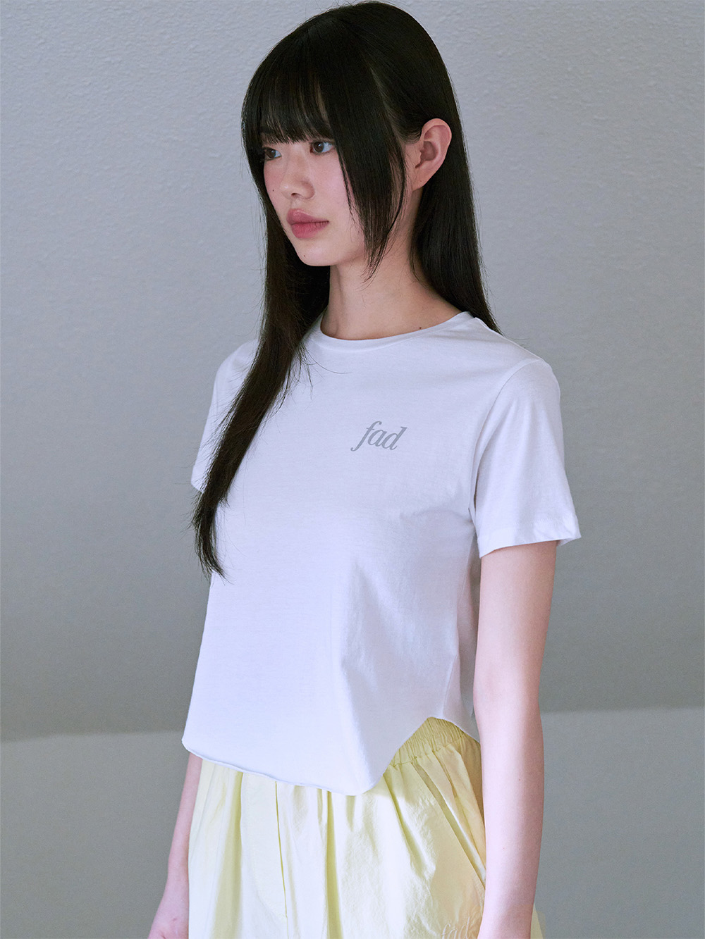 에프에이디 크롭 티셔츠 화이트 | FAD | KREAM