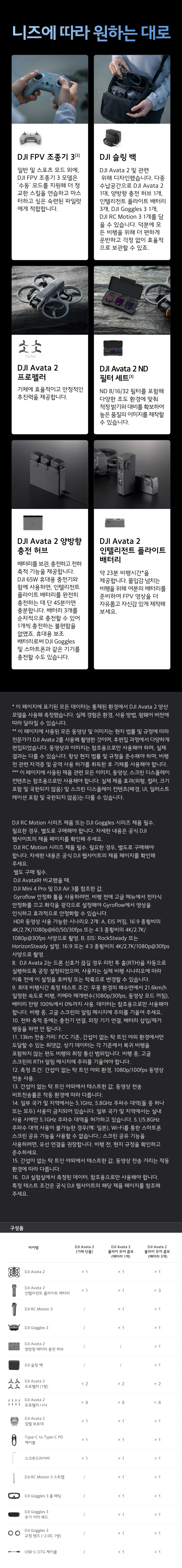 DJI Avata 2 플라이 모어 콤보 (배터리 3개) | DJI | KREAM