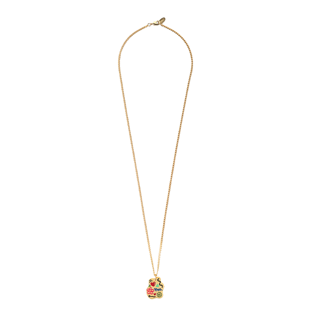 논논 두들 넥클리스 실버925 18K 골드 플레티드 | Nonenon | KREAM