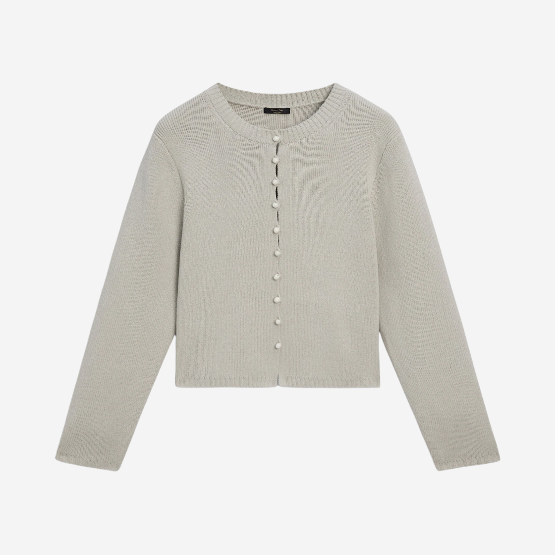 마시모두띠 세라믹 버튼 니트 가디건 스톤 | Massimo Dutti | KREAM